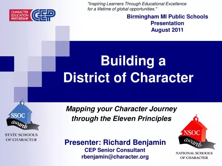 PPT - Building a District of Character PowerPoint Presentation, free ...