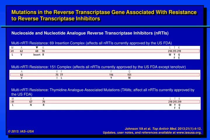 PPT - Nucleoside and Nucleotide Analogue Reverse Transcriptase ...
