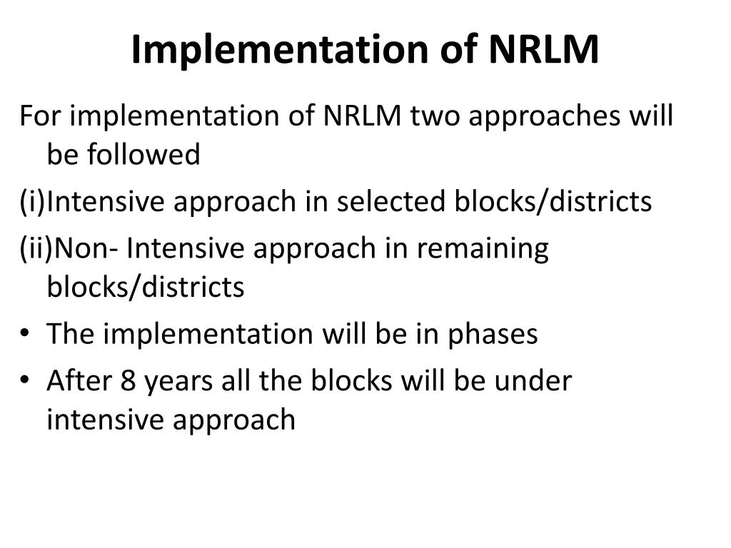 PPT - National Rural Livelihoods Mission Aajeevika PowerPoint ...