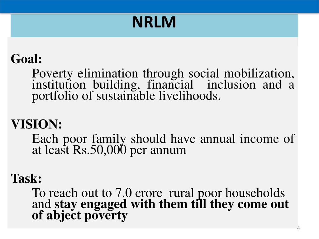 PPT - National Rural Livelihoods Mission Aajeevika PowerPoint ...