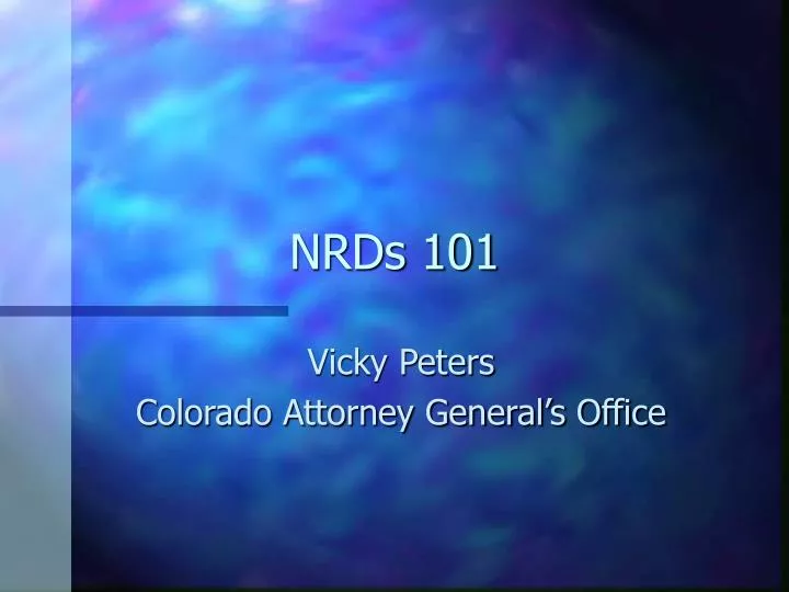 PPT - NRDs 101 PowerPoint Presentation, free download - ID:4686296