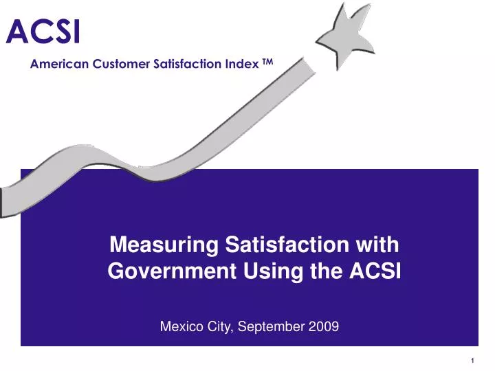 PPT - Measuring Satisfaction with Government Using the ACSI PowerPoint ...