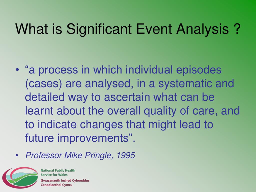 PPT What Is Significant Event Analysis PowerPoint Presentation