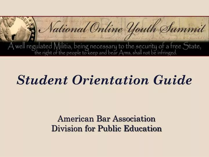PPT - Student Orientation Guide PowerPoint Presentation, free download ...