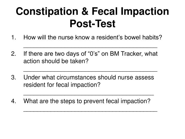 PPT - CONSTIPATION & IMPACTION PowerPoint Presentation - ID:4689727