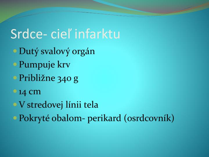 PPT - Infarkt myokardu PowerPoint Presentation - ID:4689788