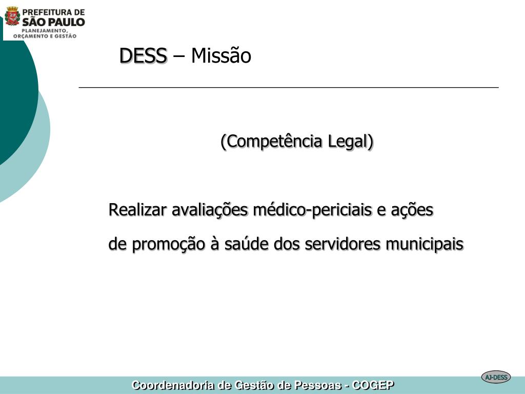 PPT - INTEGRAÇÃO DEPARTAMENTO DE SAÚDE DO SERVIDOR DESS PowerPoint ...