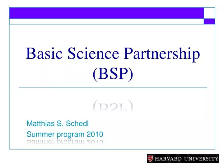 PPT - Basic Science Partnership (BSP) PowerPoint Presentation, free ...