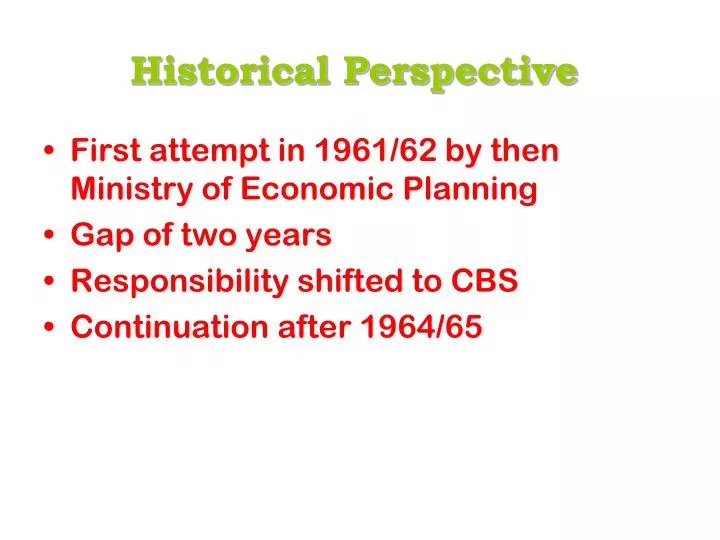 PPT - Historical Perspective PowerPoint Presentation, free download ...