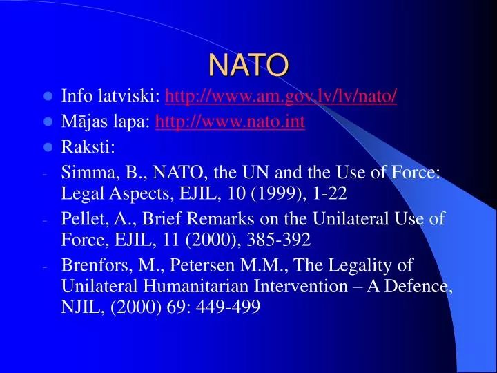 PPT - NATO PowerPoint Presentation, free download - ID:4692285