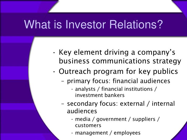 PPT - Introduction to Investor Relations PowerPoint Presentation - ID ...