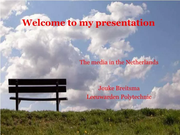 PPT - Welcome to my presentation PowerPoint Presentation, free download ...