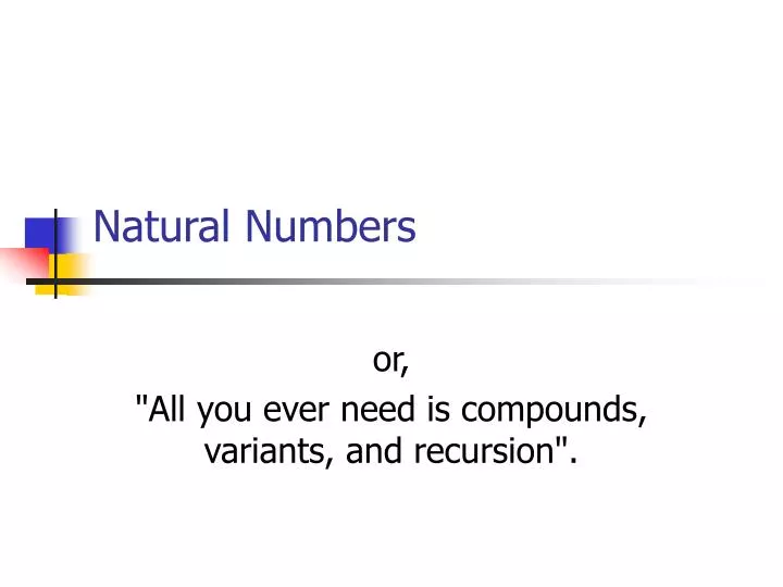 PPT - Natural Numbers PowerPoint Presentation, free download - ID:4692722