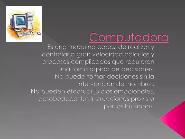 PPT - Computadora PowerPoint Presentation, free download - ID:4693667