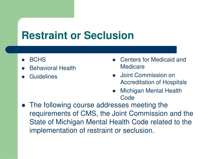 PPT - Prevention, Intervention and Postvention: Restraints and ...