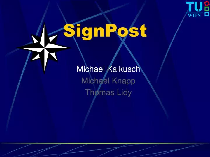 PPT - SignPost PowerPoint Presentation, free download - ID:4695349