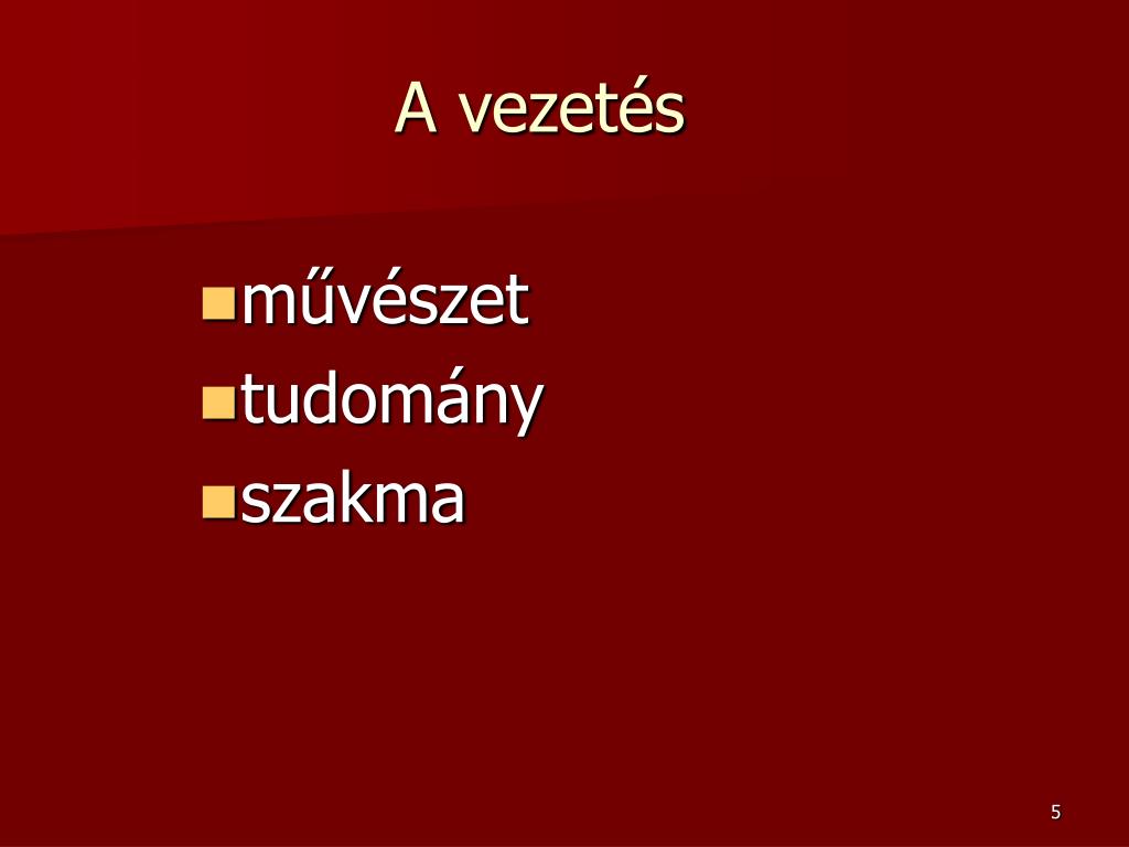 PPT - Vezetés, szervezés PowerPoint Presentation, free download - ID ...