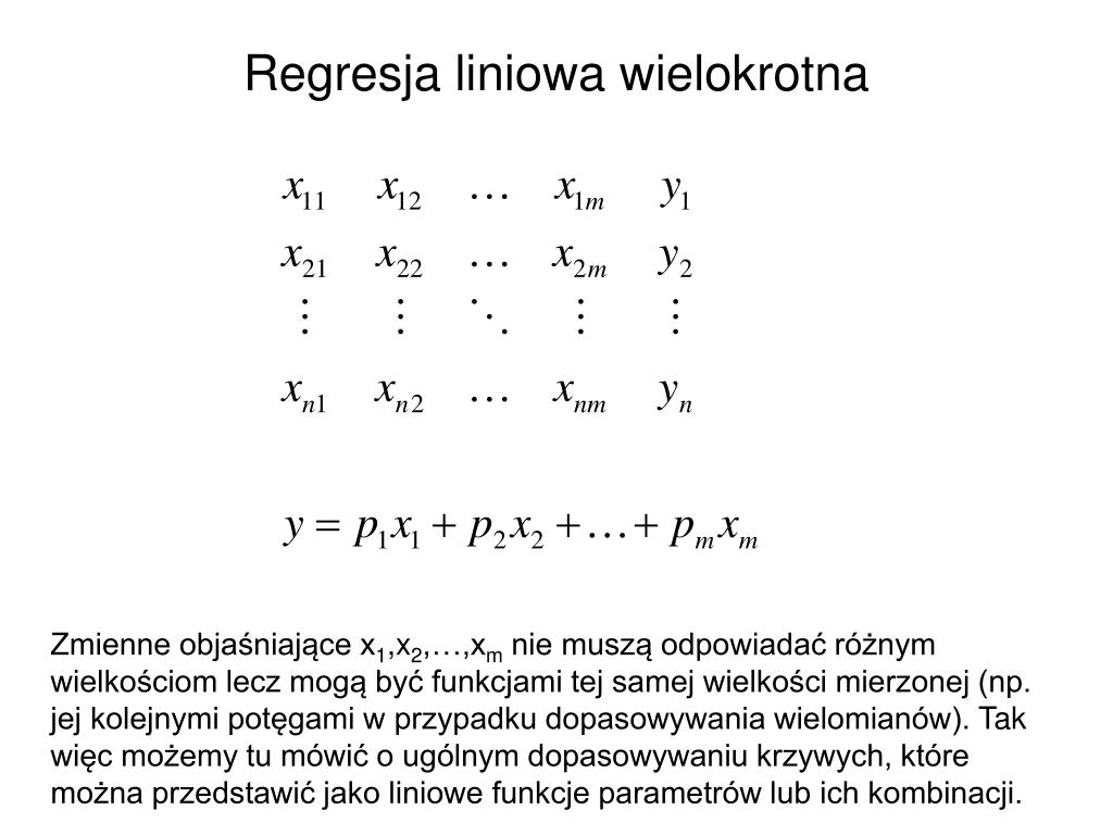 PPT - Regresja liniowa PowerPoint Presentation, free download - ID:4696115 PPT - Regresja liniowa PowerPoint Presentation, free download - ID:4696115