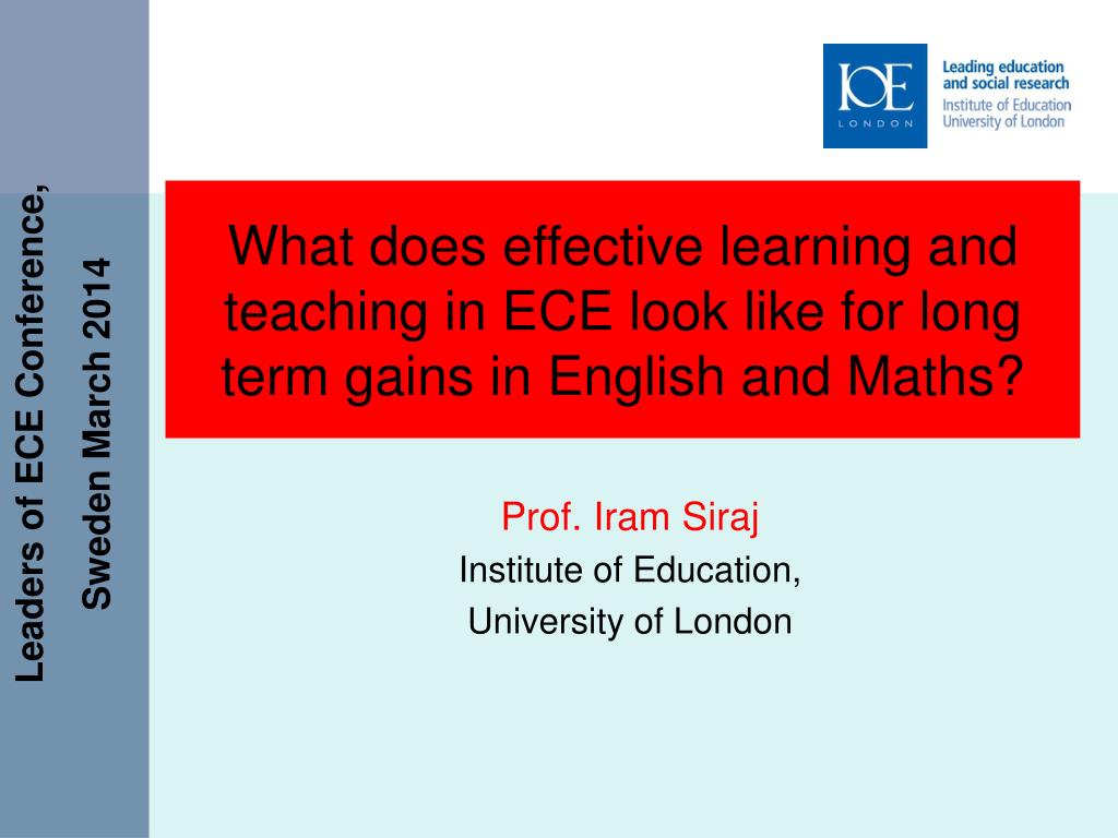 PPT - Leaders of ECE Conference, Sweden March 2014 PowerPoint ...