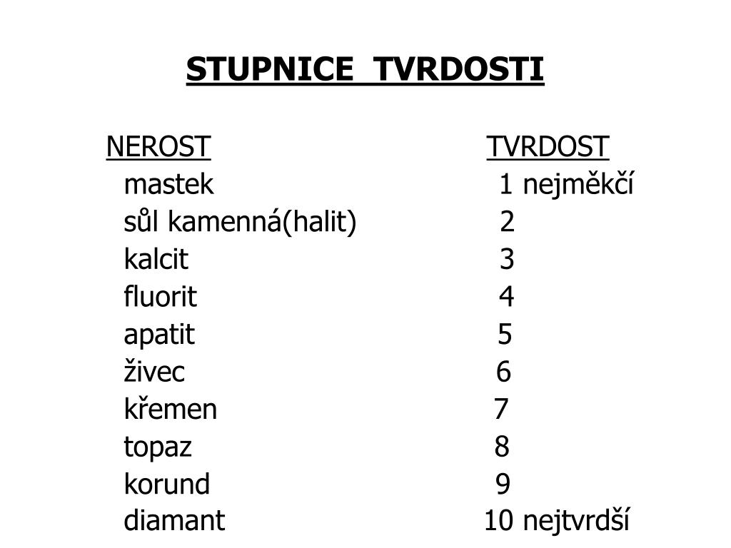 PPT - Vlastnosti nerostů Autorem materiálu, není-li uvedeno jinak, je ...