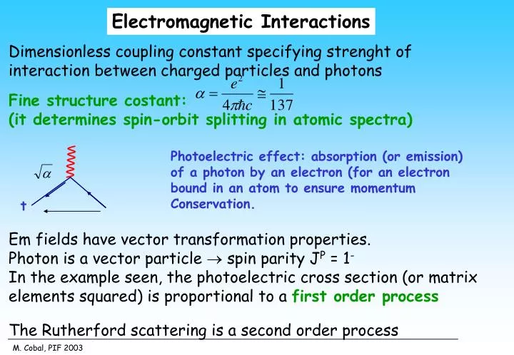 PPT - Electromagnetic Interactions PowerPoint Presentation, free ...