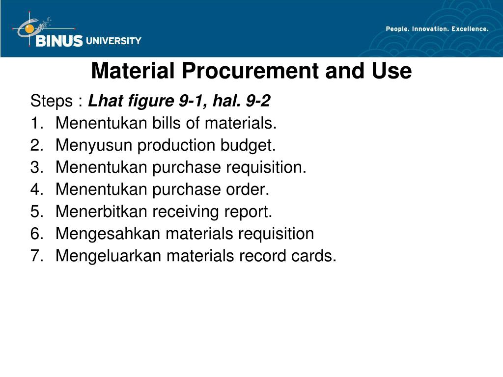 PPT - MATERIALS: CONTROLLING, COSTING, AND PLANNING Pertemuan 17 GSLC ... PPT - MATERIALS: CONTROLLING, COSTING, AND PLANNING Pertemuan 17 GSLC ...