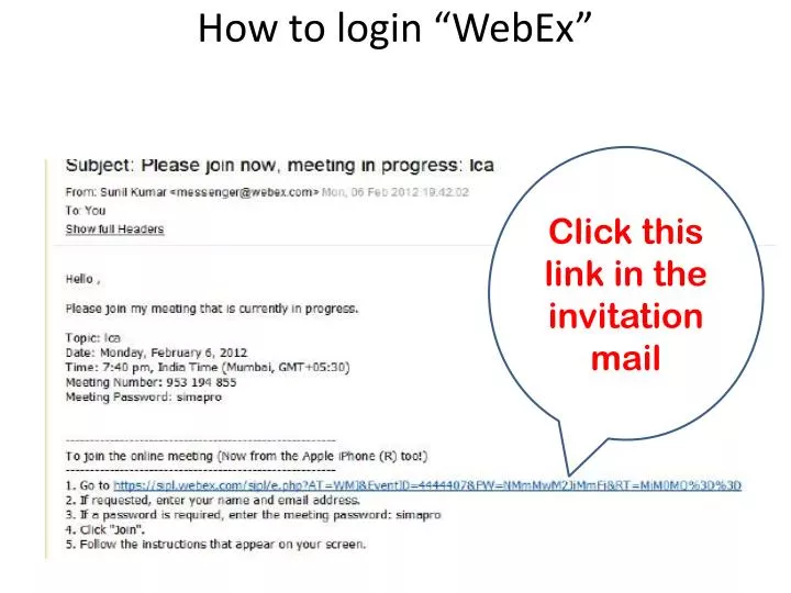 PPT - How to login “WebEx” PowerPoint Presentation, free download - ID ...