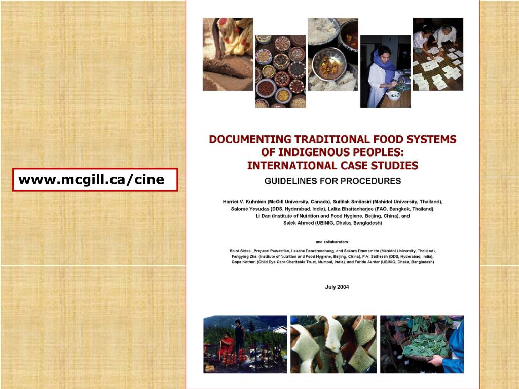 PPT - INDIGENOUS PEOPLES’ AND FOOD DIVERSITY: LINKING CULTURE, NATURE ...