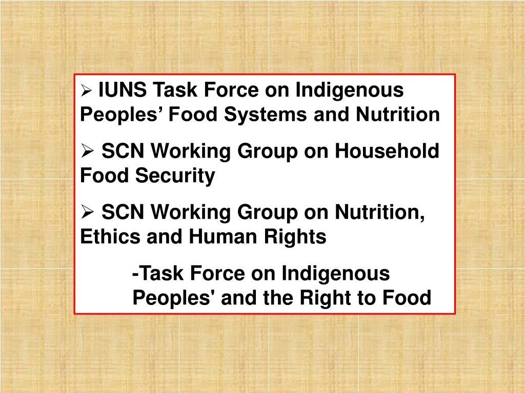 PPT - INDIGENOUS PEOPLES’ AND FOOD DIVERSITY: LINKING CULTURE, NATURE ...