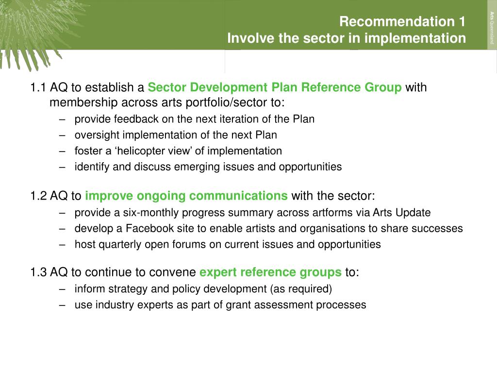 PPT - Queensland Arts Industry Development Plan Evaluation ...