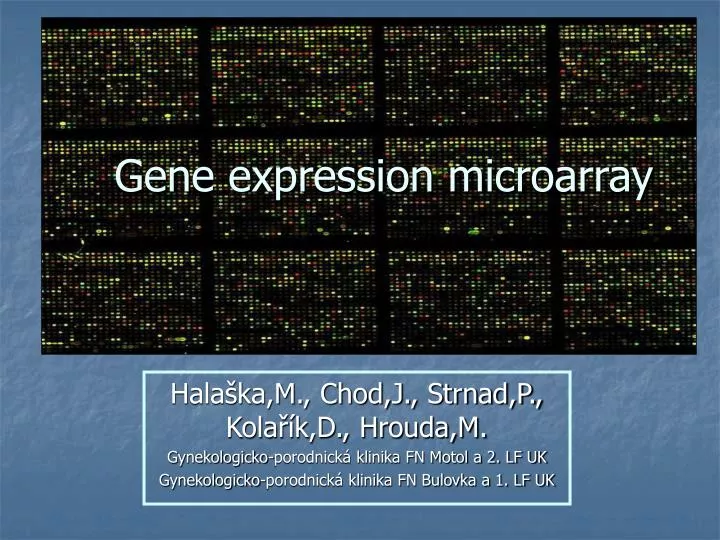 PPT - Gene expression microarray PowerPoint Presentation, free download - ID:4701563