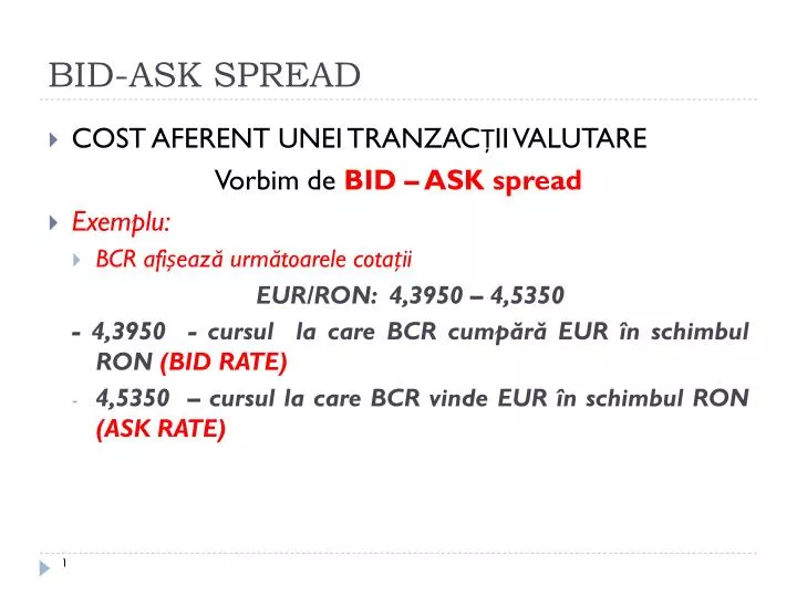PPT - BID-ASK SPREAD PowerPoint Presentation, free download - ID:4701686