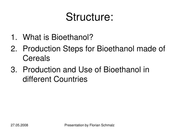PPT - Production of Bioethanol PowerPoint Presentation - ID:4702232
