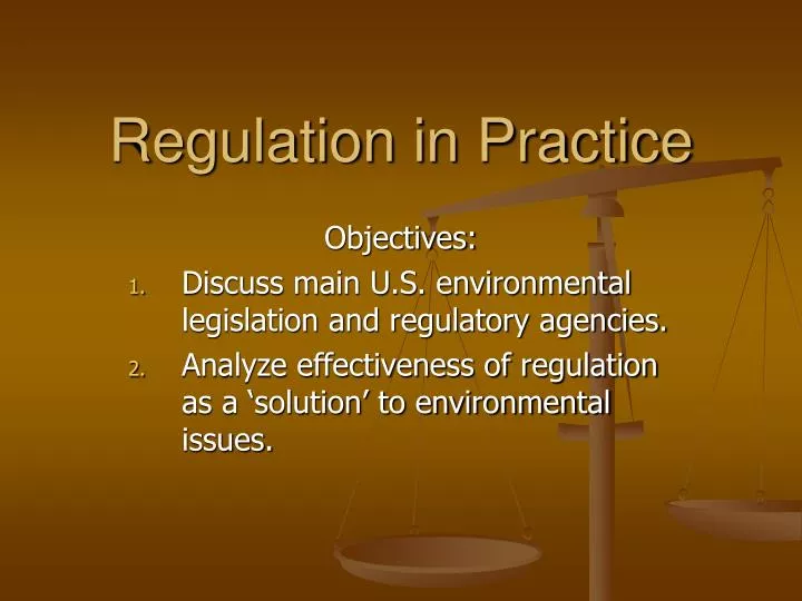 PPT - Regulation in Practice PowerPoint Presentation, free download ...