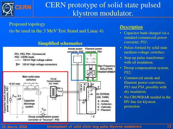 PPT - Development of Solid State Long Pulse Klystron Modulators ...