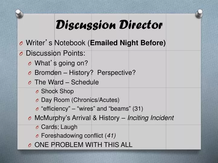PPT - Discussion Director PowerPoint Presentation, free download - ID ...