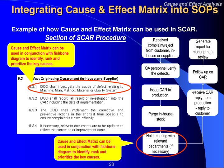 PPT - Cause and Effect Analysis: 1. Fishbone Diagram 2. Cause and ...