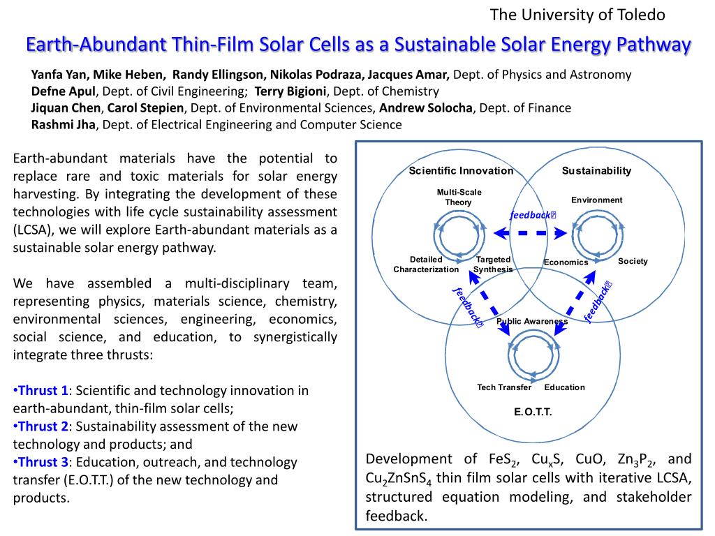 PPT - Earth-Abundant Thin-Film Solar Cells as a Sustainable Solar ...