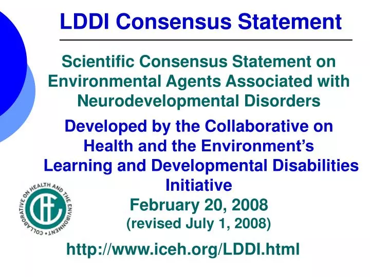 PPT - LDDI Consensus Statement PowerPoint Presentation, free download ...