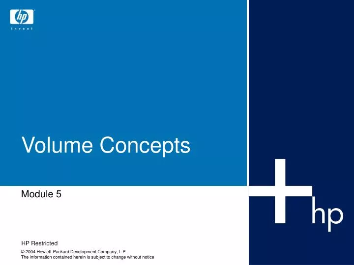PPT - Volume Concepts PowerPoint Presentation, free download - ID:4707538