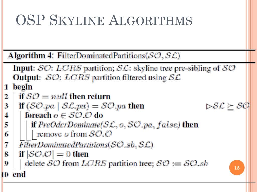Ppt Scalable Skyline Computation Using Object Based Space Partitioning Powerpoint Presentation