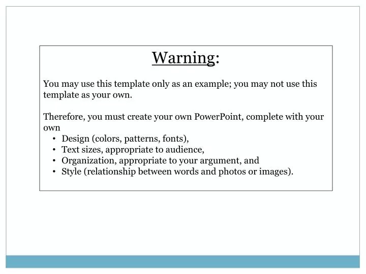 PPT - Warning : PowerPoint Presentation, free download - ID:4708616