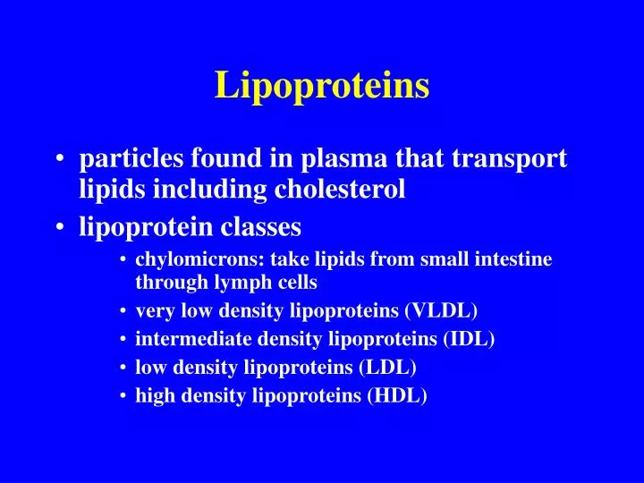 PPT - Lipoproteins PowerPoint Presentation, free download - ID:4709030