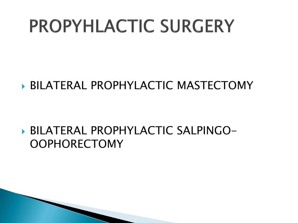 PPT - The Angelina Jolie Example : Risk Reducing Surgery for Breast and ...