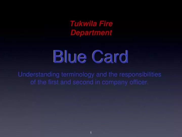 PPT - Blue Card PowerPoint Presentation, free download - ID:4709769