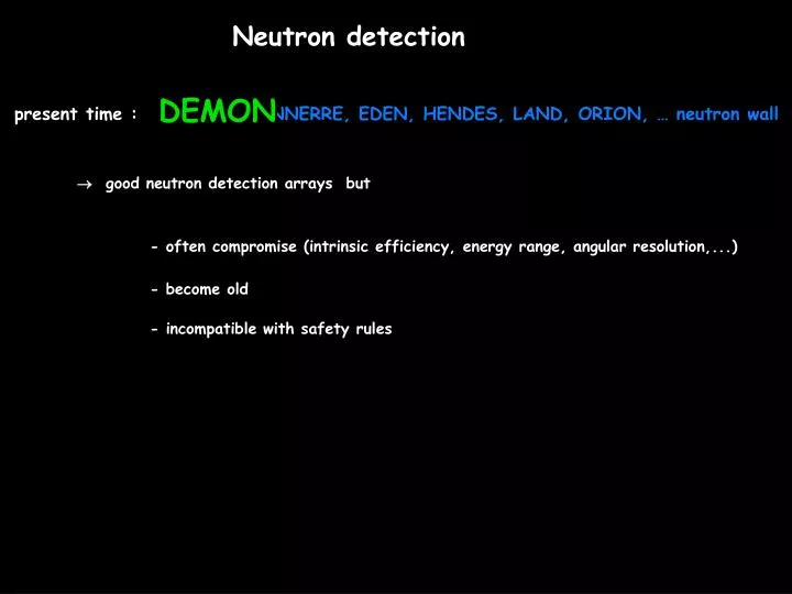 PPT - Neutron detection PowerPoint Presentation, free download - ID:4709789