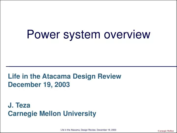 PPT - Power system overview PowerPoint Presentation, free download - ID ...