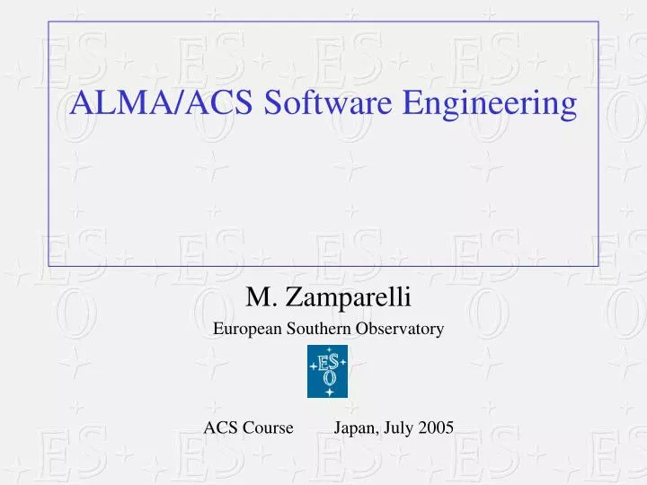 PPT - ALMA/ACS Software Engineering PowerPoint Presentation, free ...