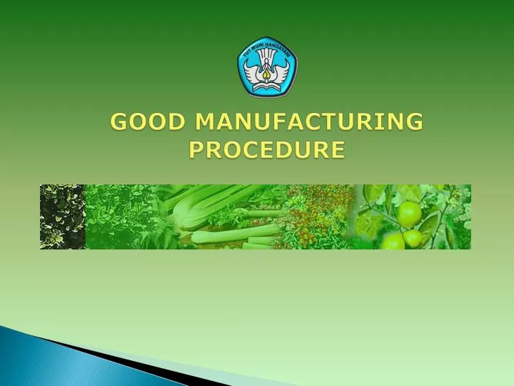 PPT - GOOD MANUFACTURING PROCEDURE PowerPoint Presentation, free ...
