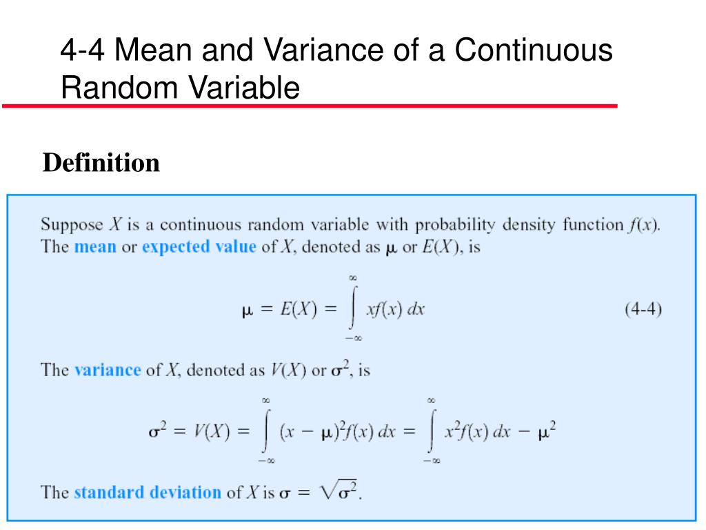 Ppt 4 1 Continuous Random Variables Powerpoint Presentation Free